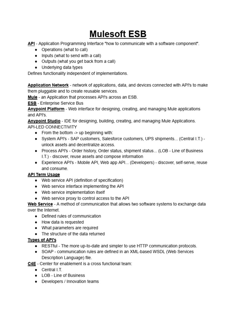 Mule Imp Notes | PDF | Web Service | Json