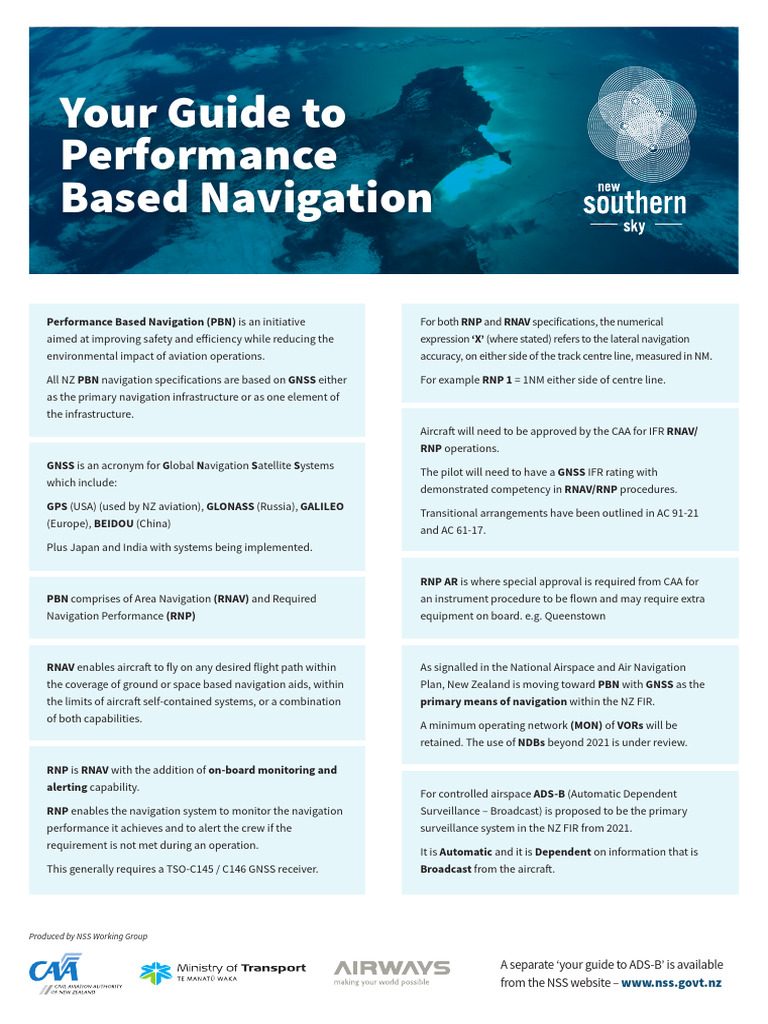 NZ Aviation PBN and GNSS Guide | PDF | Aircraft | Aviation Safety