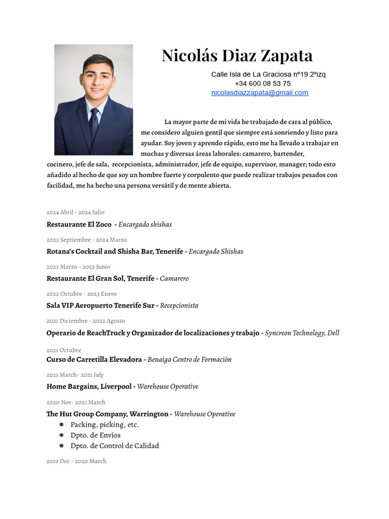 Curriculum Actualizado | PDF