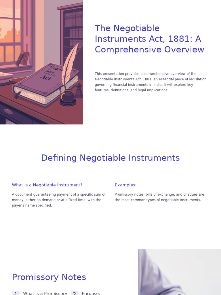 The Negotiable Instruments Act 1881 1 | PDF | Negotiable Instrument ...