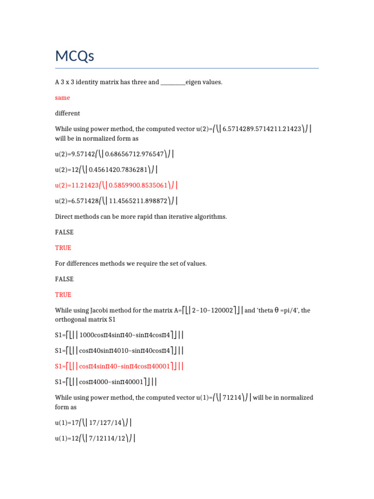 MCQs With Correct Option | PDF