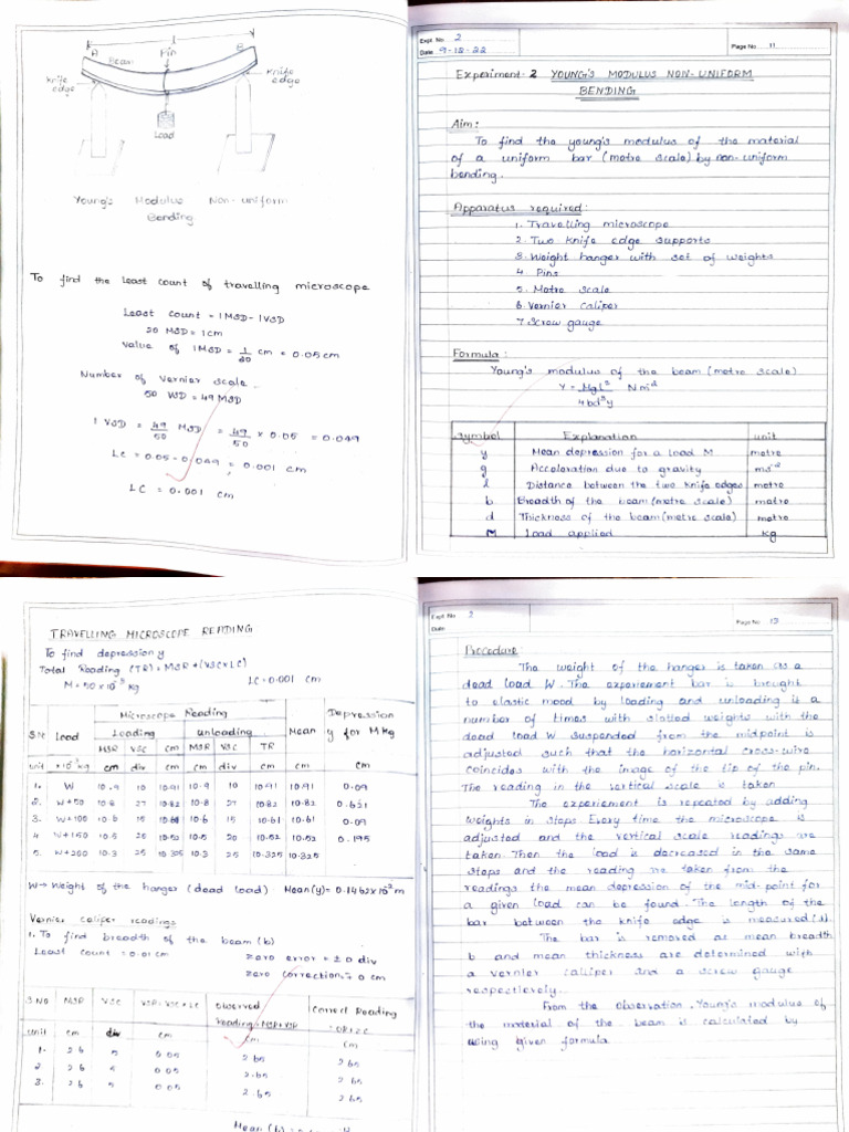 Engineering Lab Experiment Guide | PDF | Elasticity (Physics) | Deformation (Mechanics)