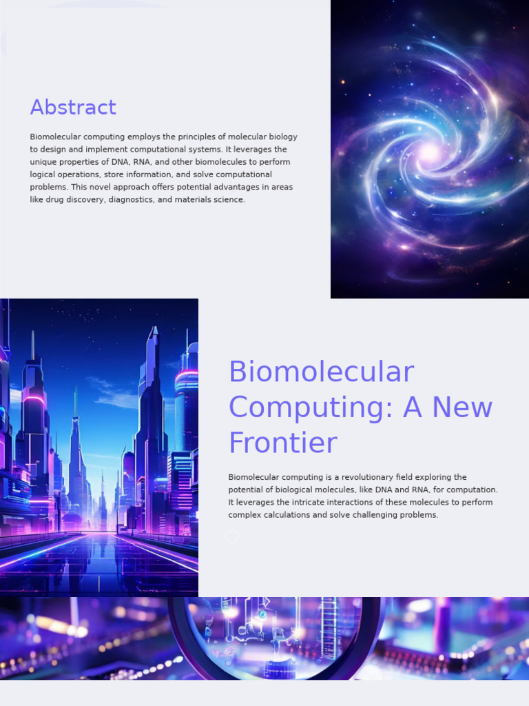 Biomolecular-Computing-A-New-Frontier.pptx[1] | PDF | Dna | Molecular Biology