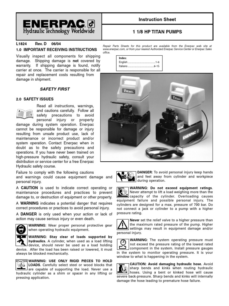 Enerpac | PDF | Pump | Valve