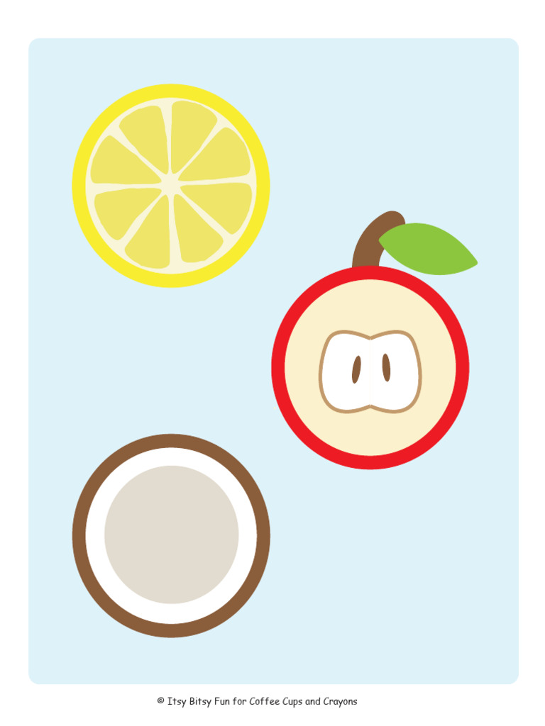 Fruit Slices File Folder Game | PDF