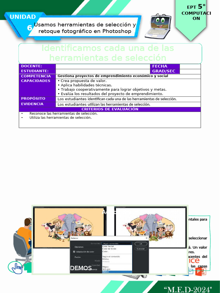 FICHA DE ACTIVIDAD EPT 5°-SEMANA 2 | PDF | Adobe Photoshop