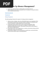 Oracle HCM Absence Management Guide | PDF | Parental Leave | Employment