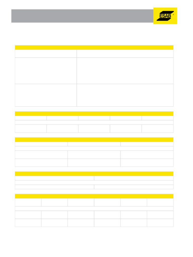 ESAB Dual_Shield_II_80-Ni1_H4 | PDF | Materials | Metals