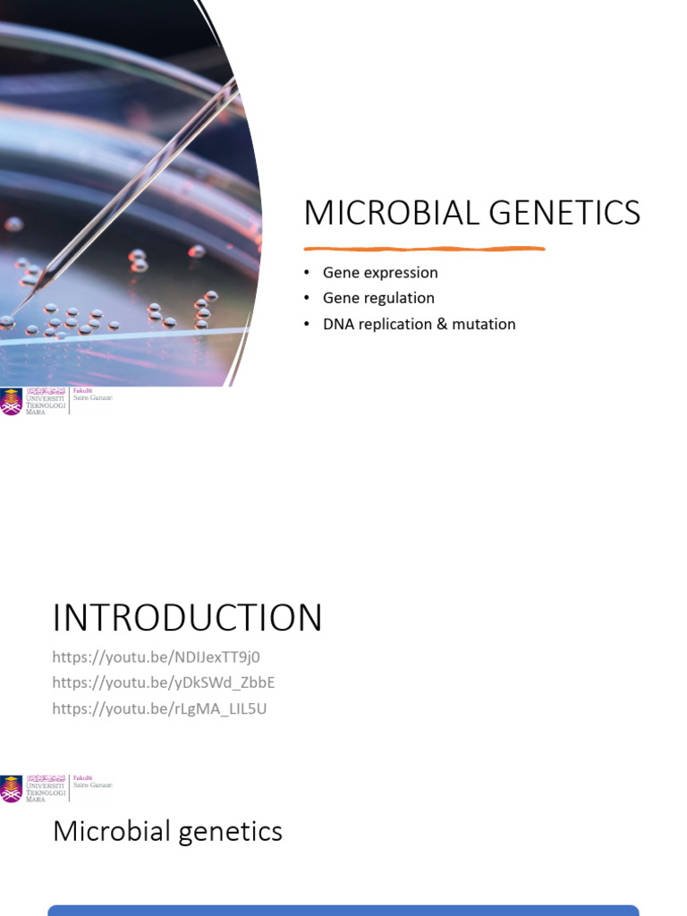 1.5. MICROBIAL GENETICS | PDF | Translation (Biology) | Gene