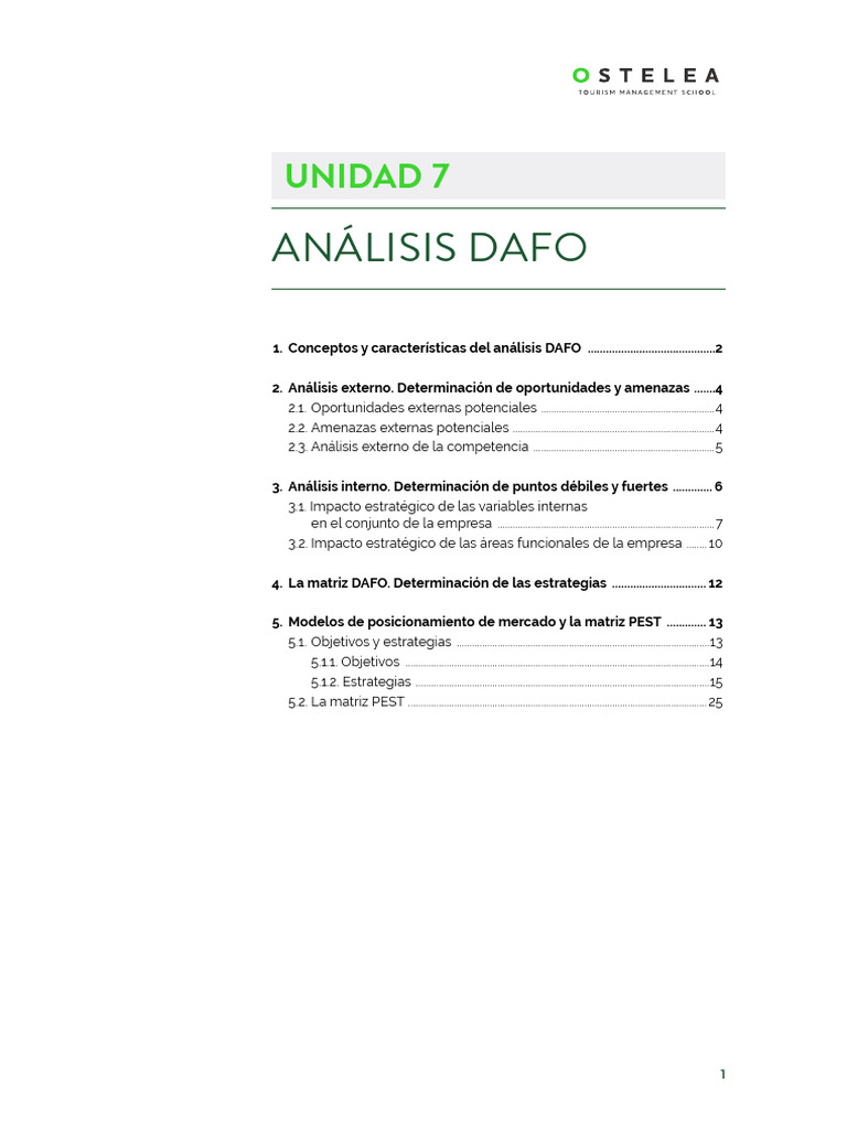 Análisis DAFO: Estrategias Empresariales | PDF | Análisis FODA | Business