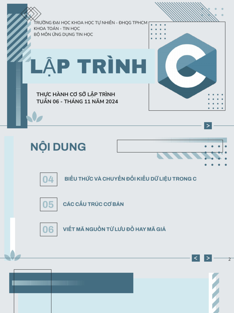 Lec 5 - Lập trình C | PDF