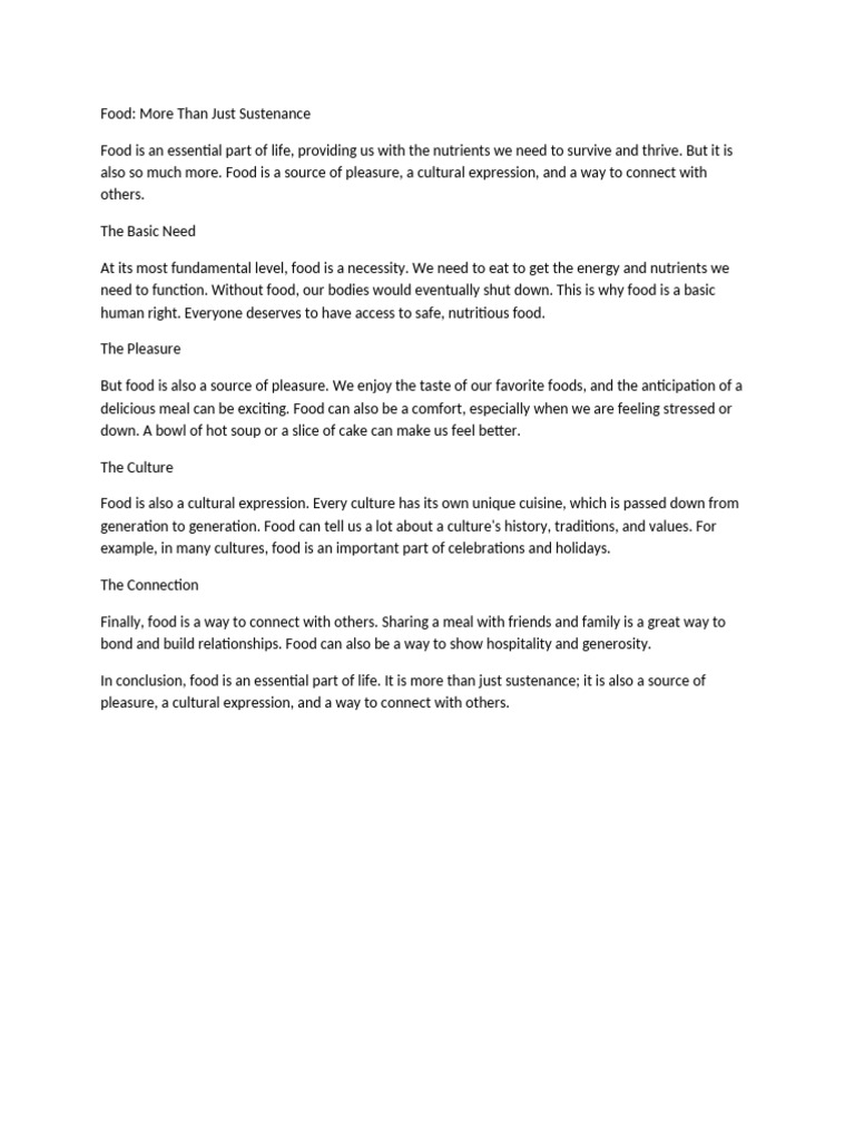 Food_ More Than | PDF