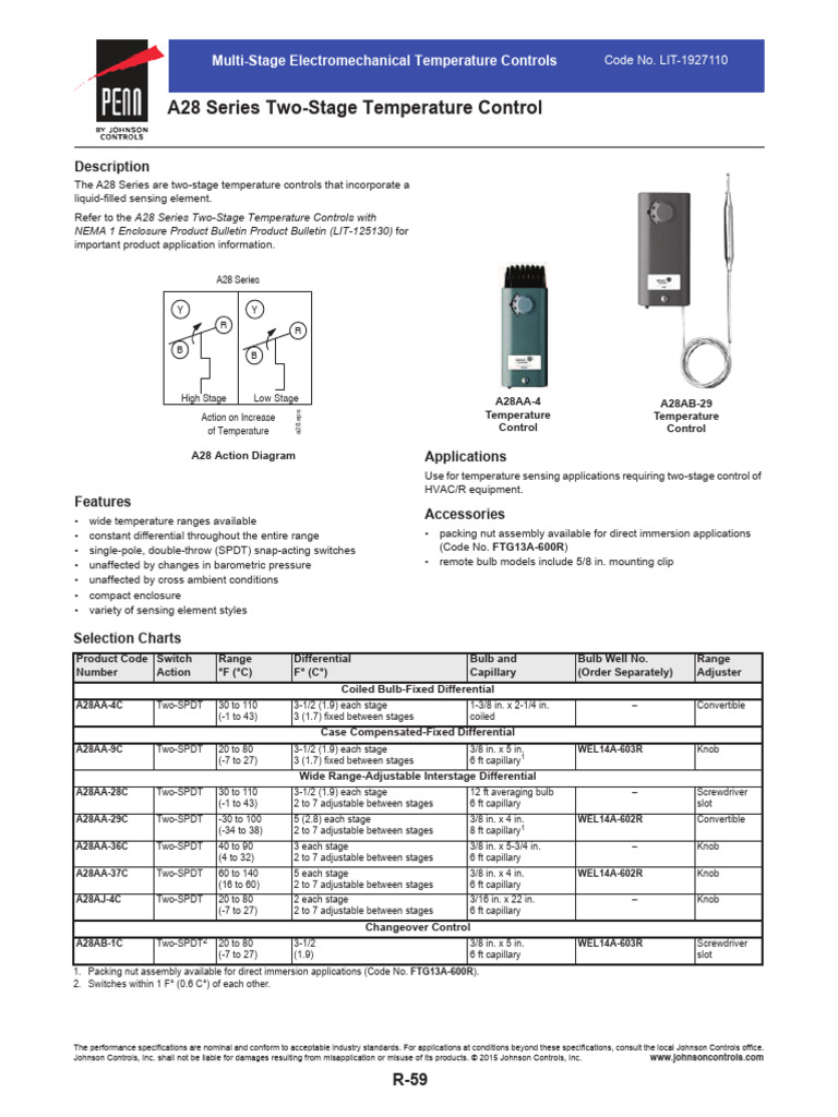 Folleto_Comercial_A28AA-29C | PDF | Thermostat | Switch