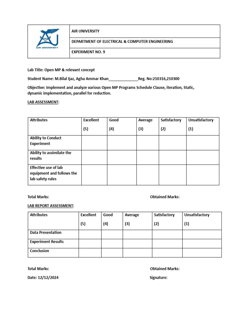 pdclab9 | PDF | Parallel Computing | Thread (Computing)