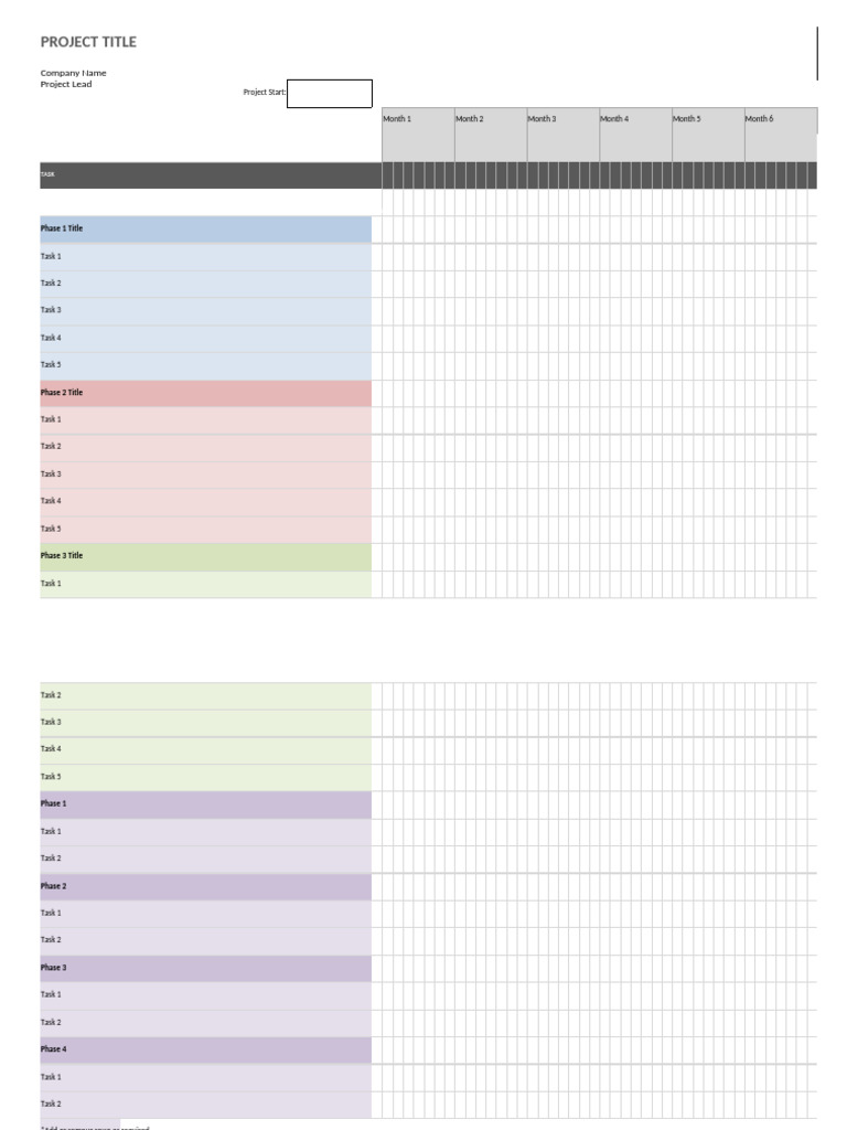 Emk Small Grant 2025 Gantt Chart Template | PDF