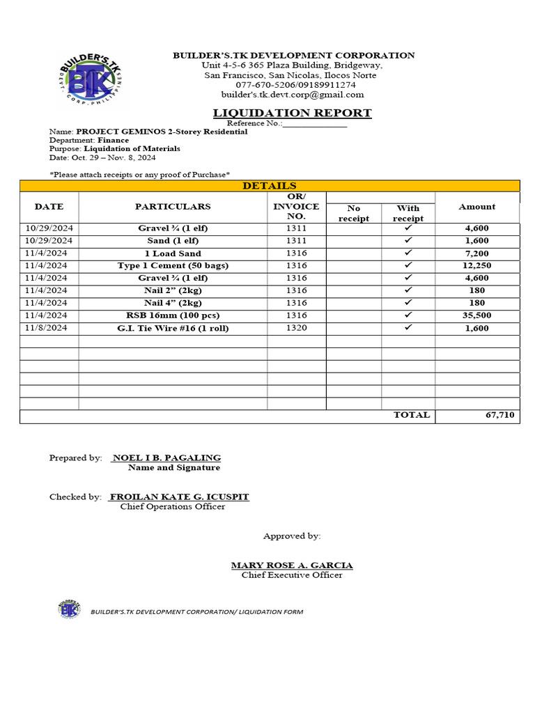 Liquidation Report 5 | PDF