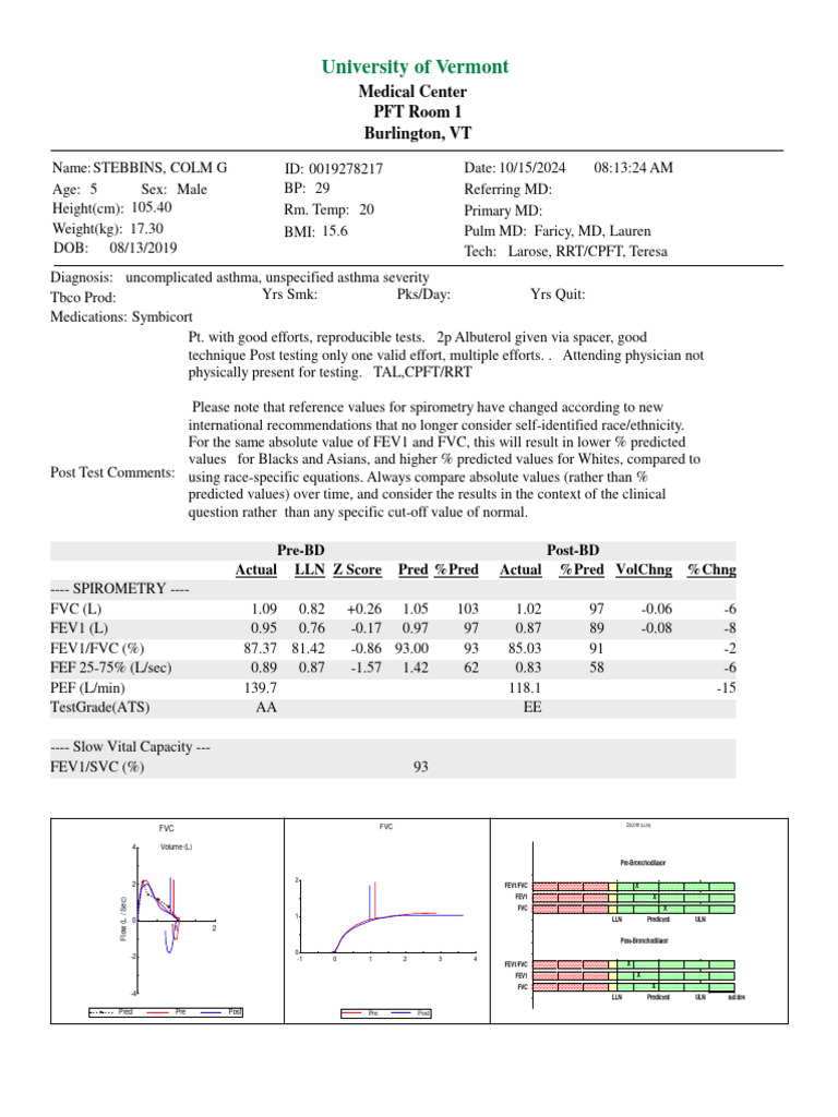 Scan Pulmonary Function Testing Oct 15 2024 Pdf Clinical