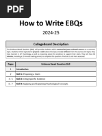 Excel in AP Psychology EBQ Guidelines | PDF | Concept | Evidence