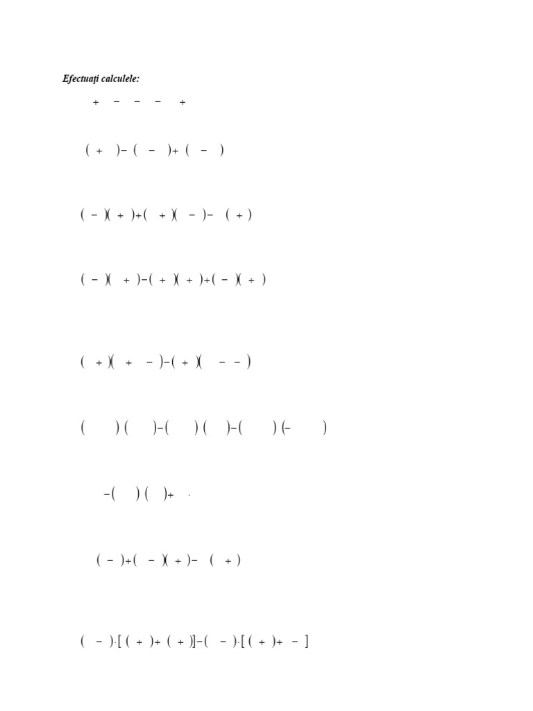 Calcule Cu Numere Reale Reprezentate Prin Litere - Cls VIII - Fisa de ...