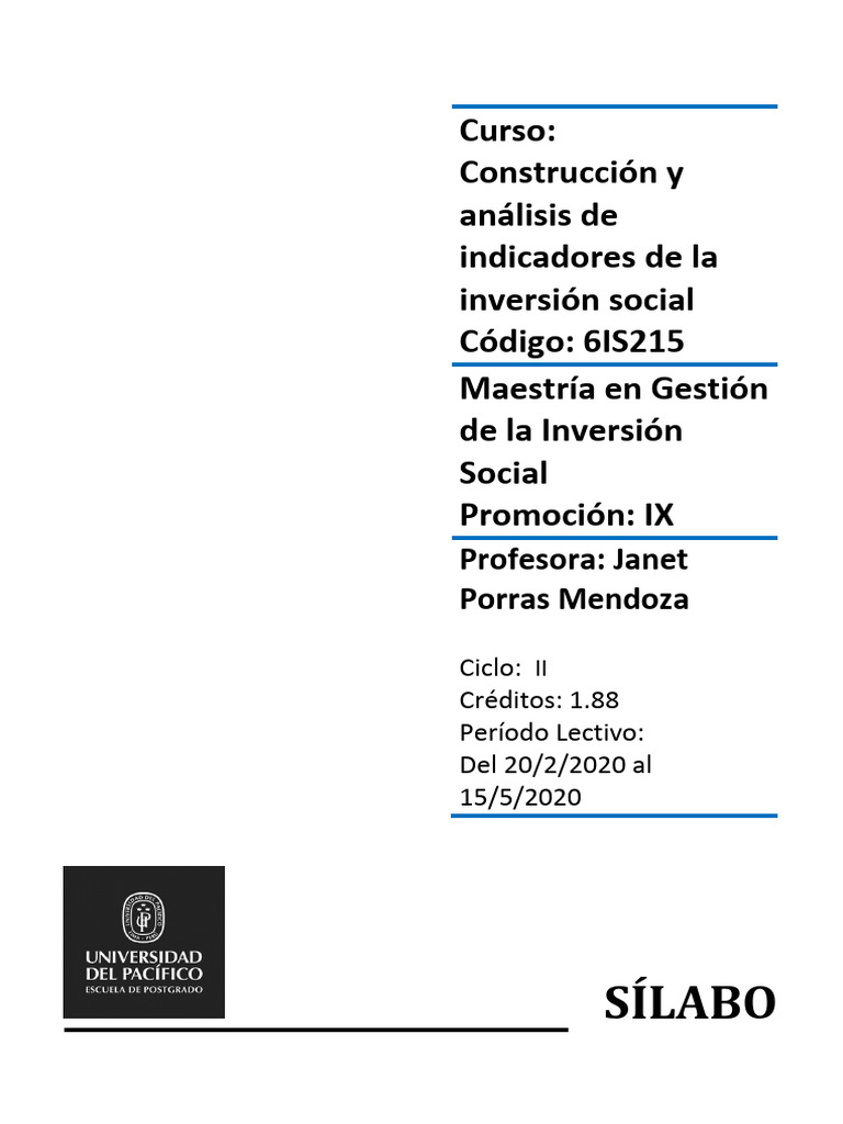 Sílabo | PDF | Perú | Evaluación
