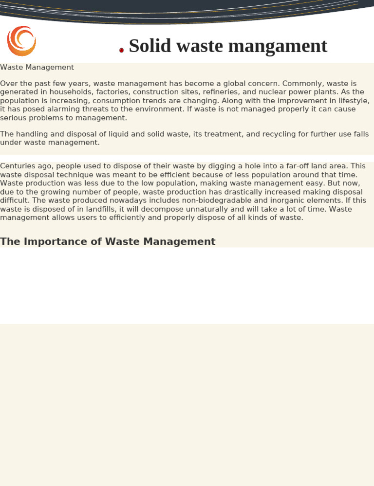 Effective Waste Management Strategies | PDF