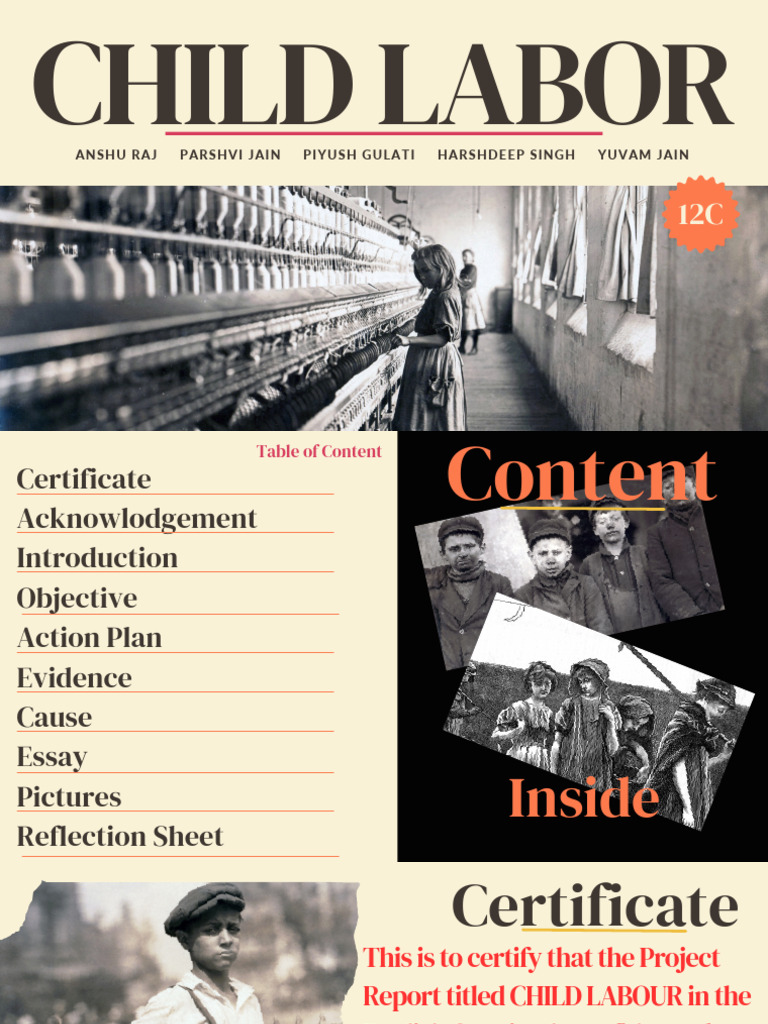 Child Labor Project Report | PDF | Child Labour | Labour Economics