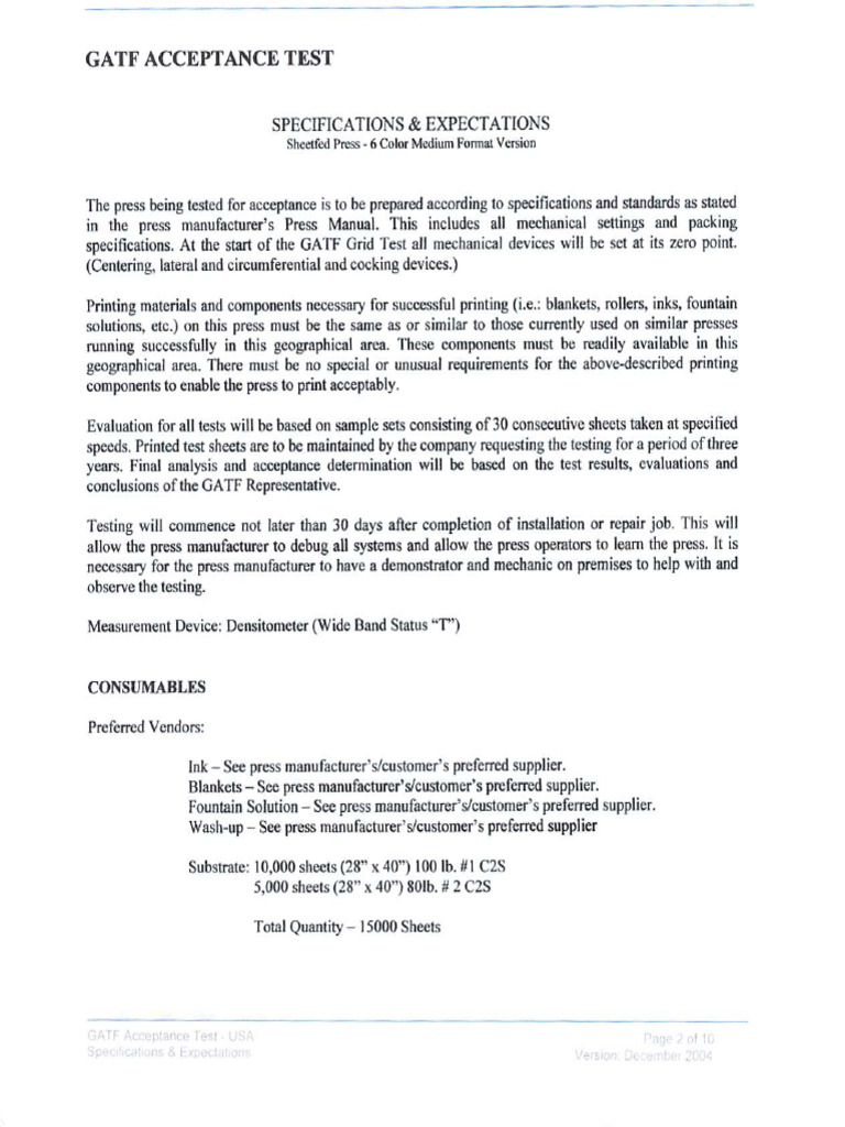 Press Test Results | PDF