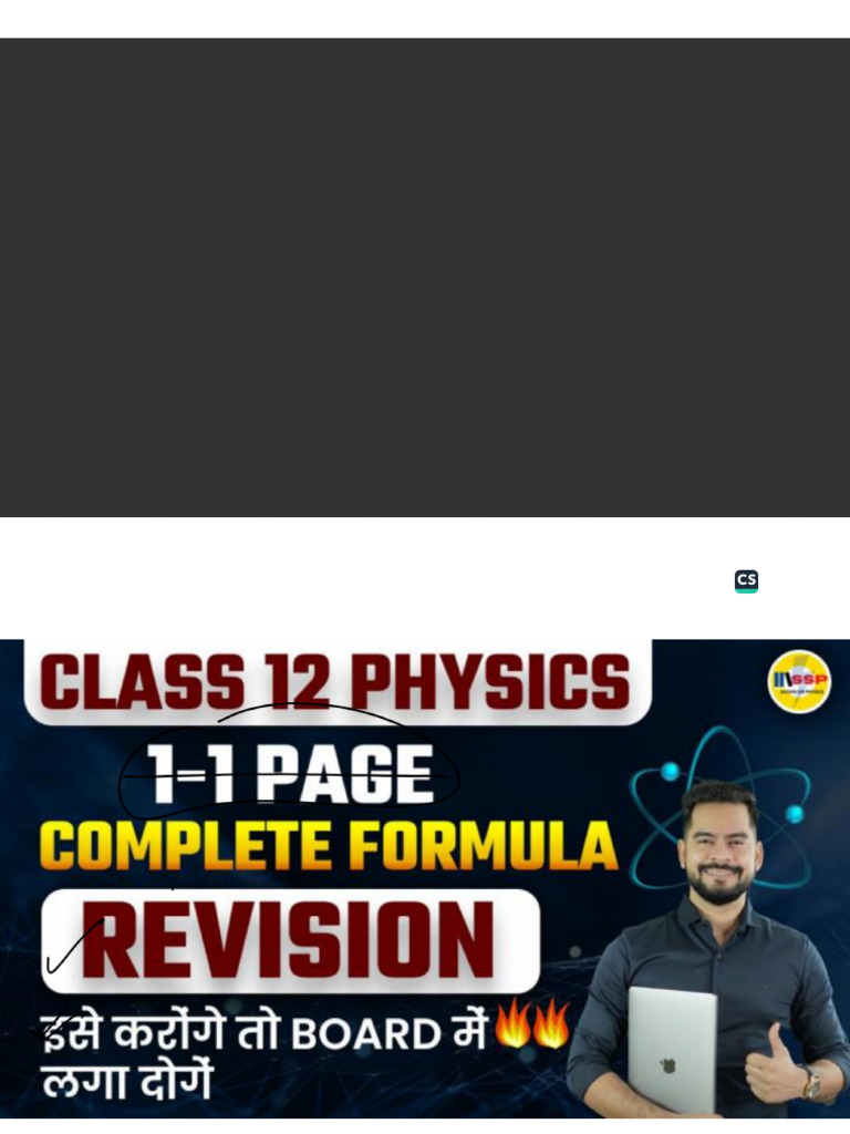 Chapterwise all formula class 12 physics | PDF Chapterwise all formula class 12 physics | PDF