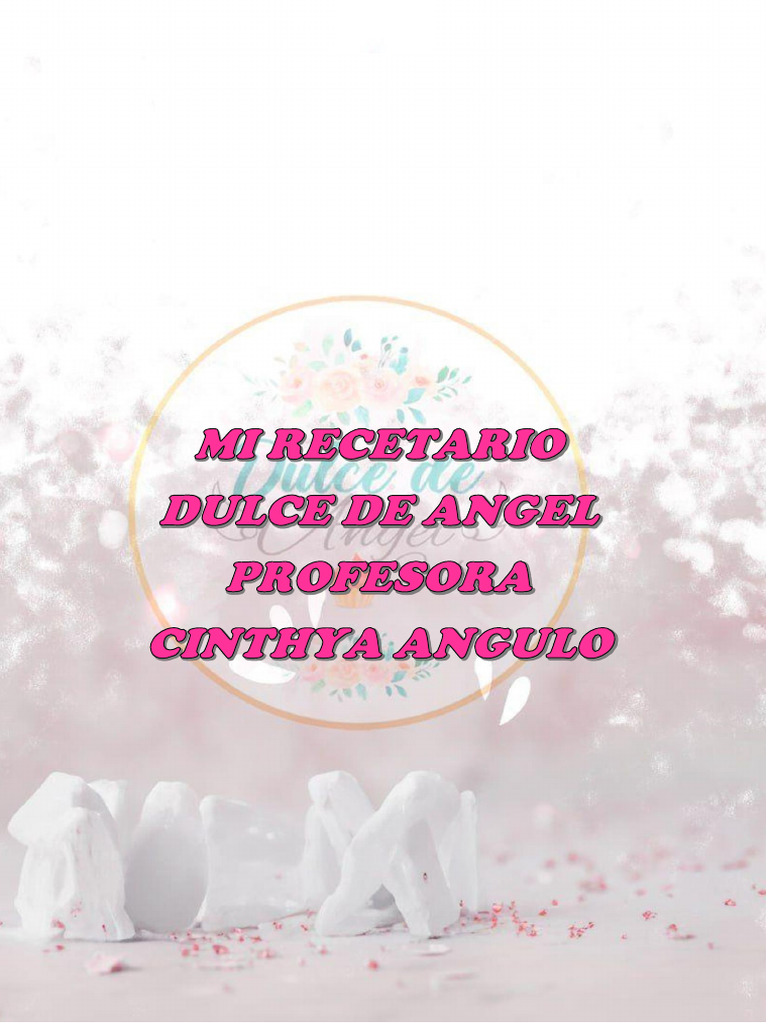 1°receta Con Proc. Finalizado - Cynthia Angulo | PDF | Alimentos