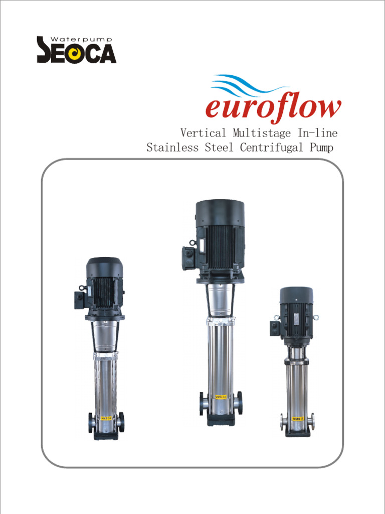 FICHA TECNICA ture-PUMP VMS | PDF | Pump | Cast Iron