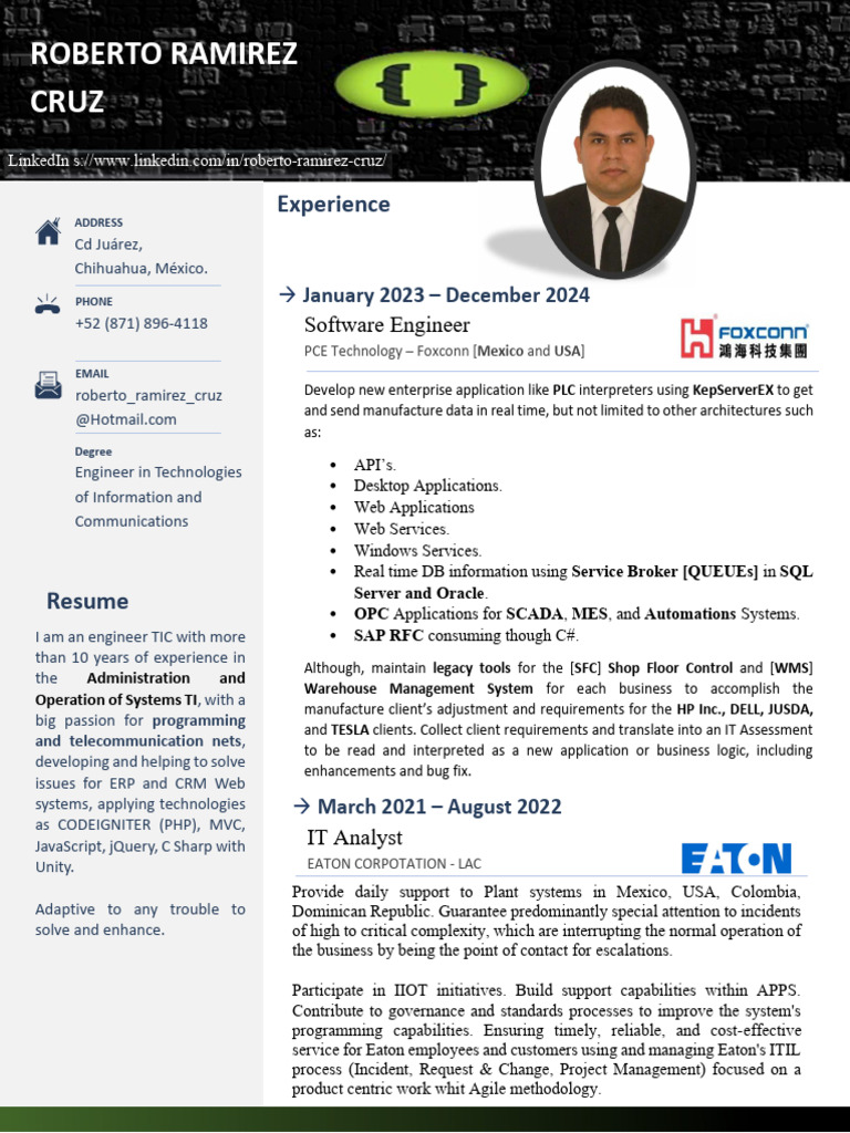 CV Curriculum Vitae 1734822298 | PDF | Cisco Certifications | Computing