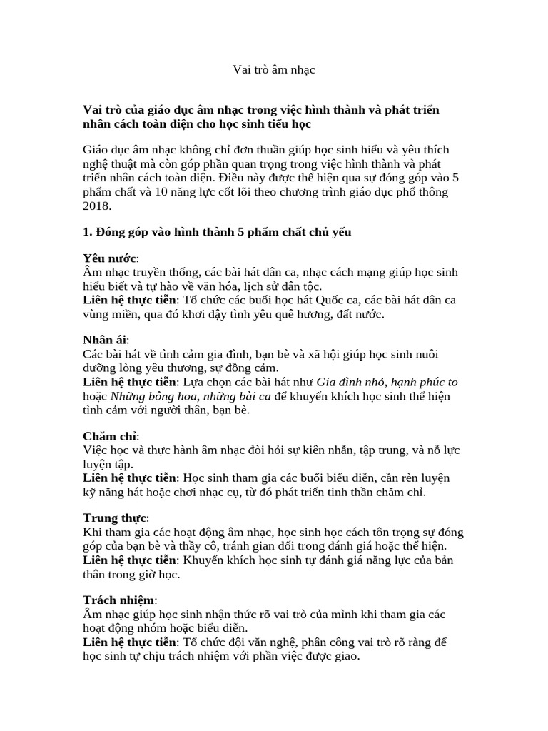 Vai Trò Âm NH C | PDF