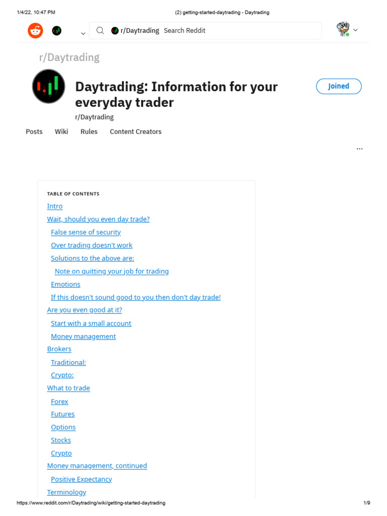 Day Trading: A Beginner's Guide | PDF | Day Trading | Futures Contract