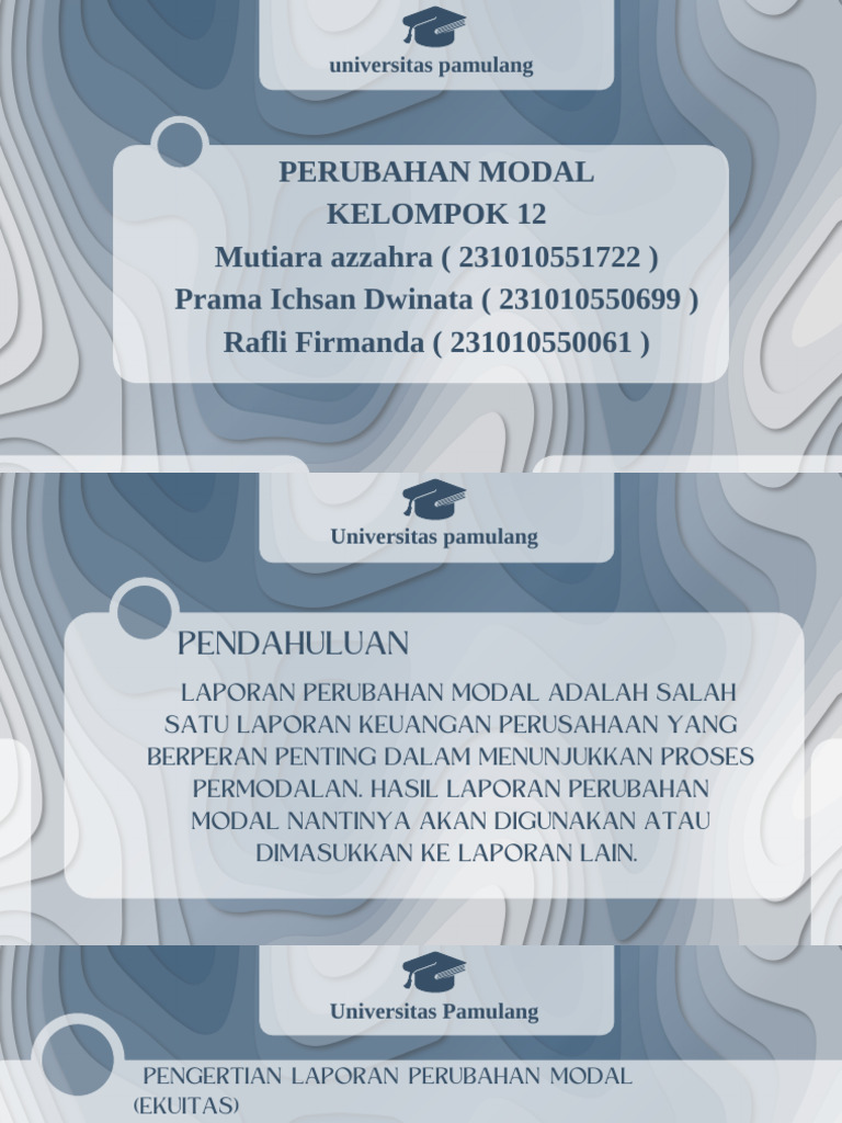 Laporan Perubahan Modal Ekuitas | PDF