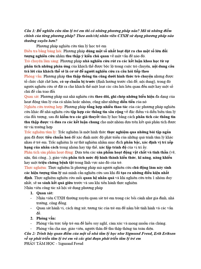 Nội dung TLH TE (1) | PDF