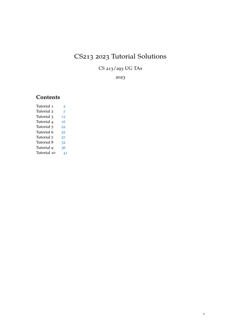 CS213 Tutorial Solutions | PDF | Time Complexity | Queue (Abstract Data Type)