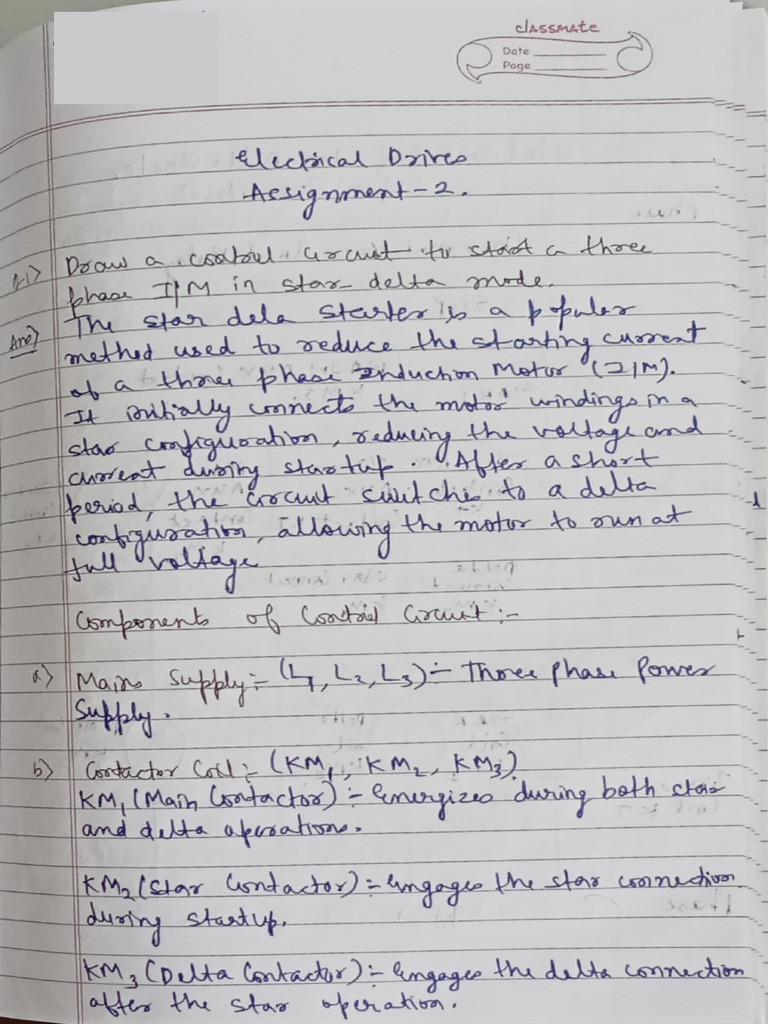 Assignment 2 Electrical Drives | PDF