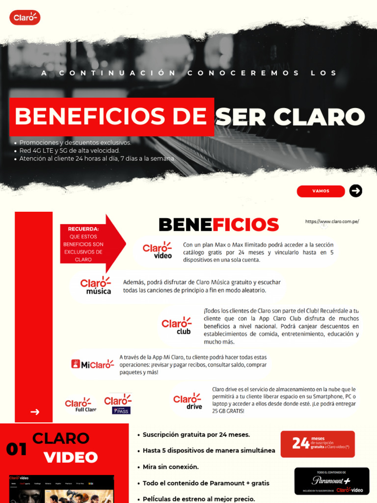 Beneficios de ser cliente Claro | PDF