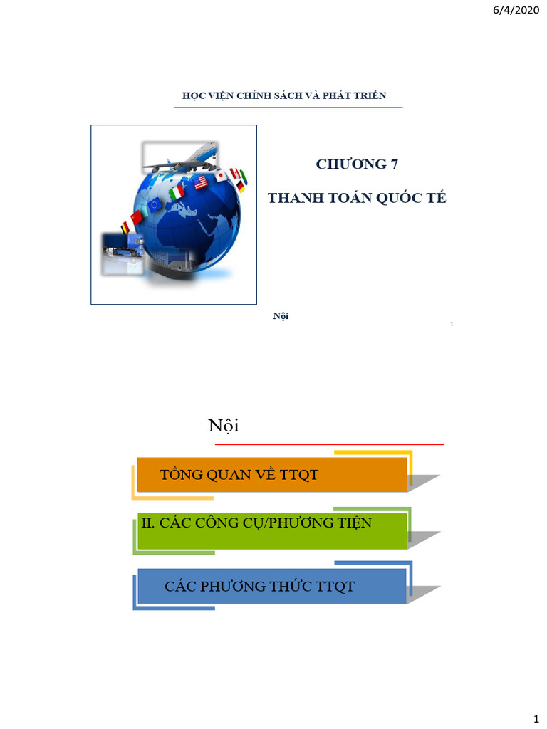 CHƯƠNG 7. TTQT | PDF