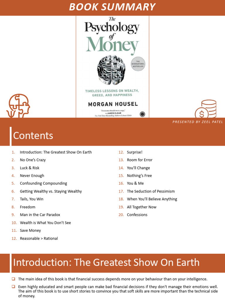 The Psychology of Money | PDF | Wealth | Risk