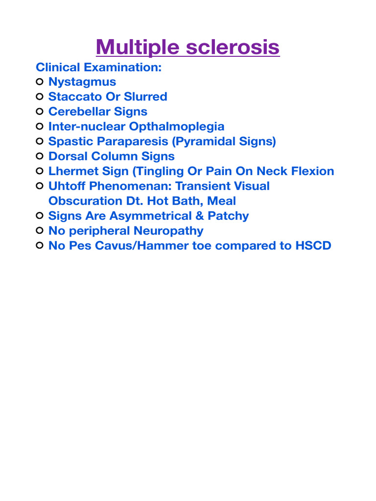 Multiple Sclerosis | PDF