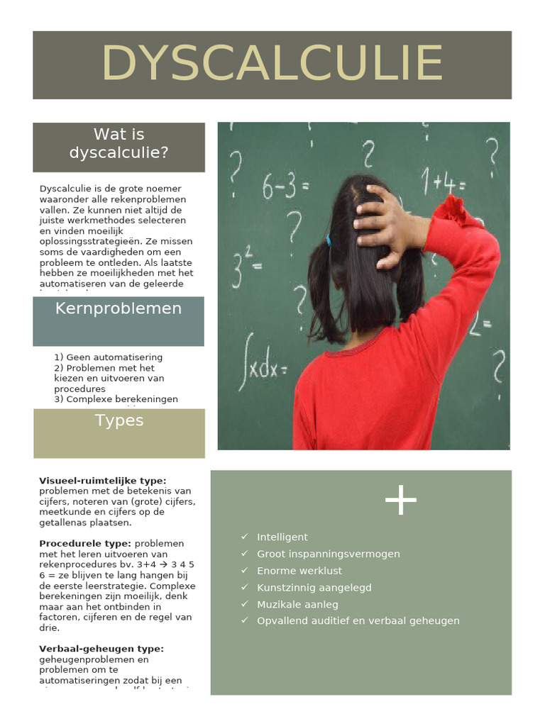 Fiche Dyscalculie Pdf