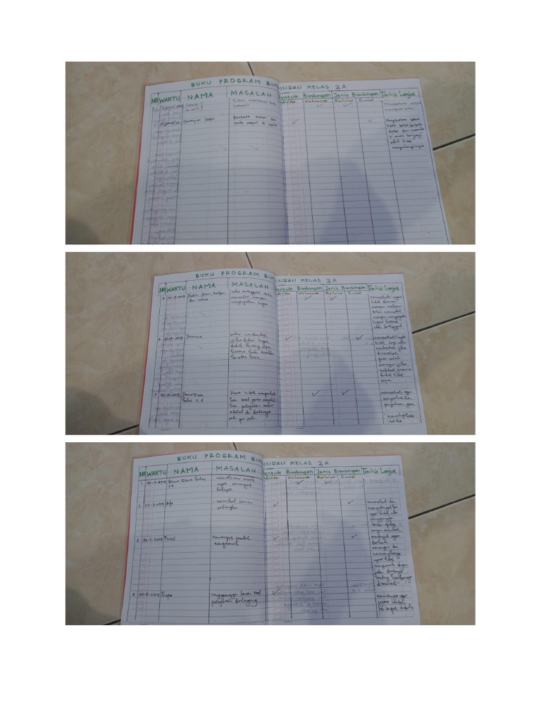 Buku Program Bimbingan Kelas 3a | PDF