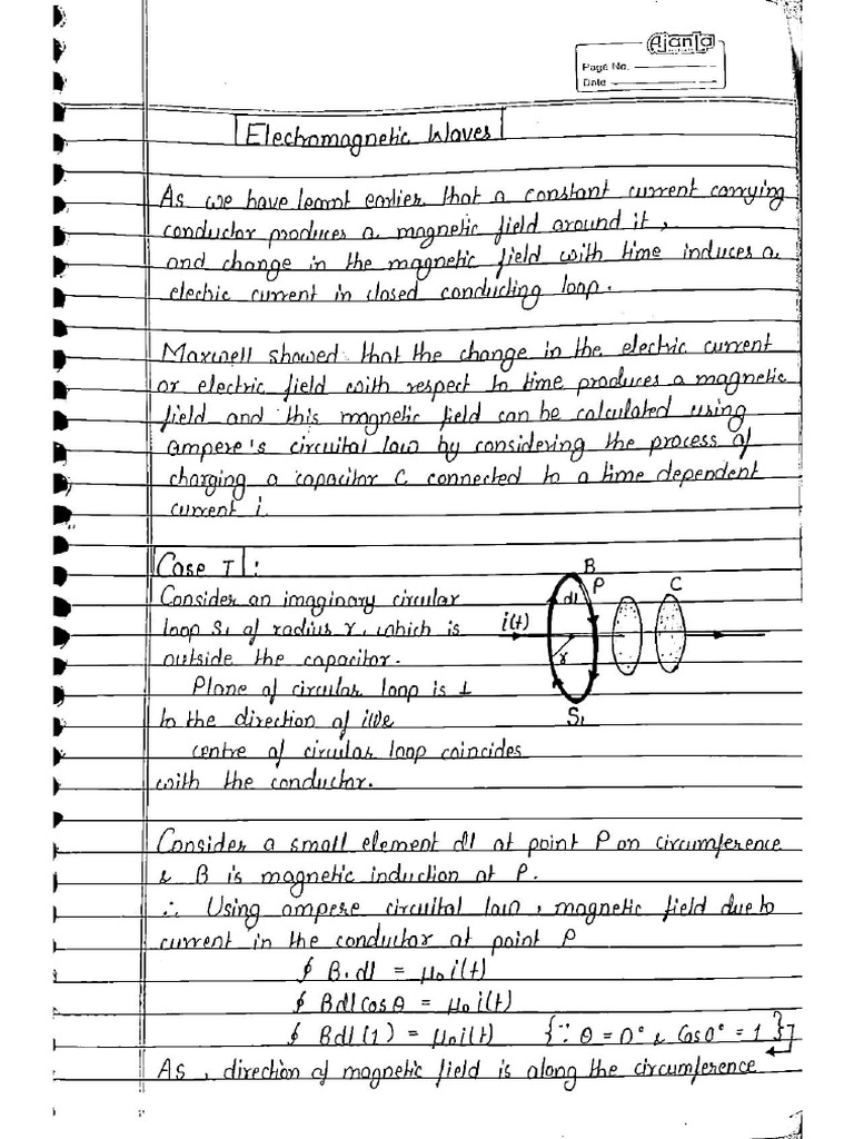 Electro Magnetic Waves Final | PDF