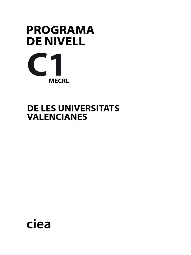 Programa-I-Estructura-Nivell C1 Oct 21 | PDF