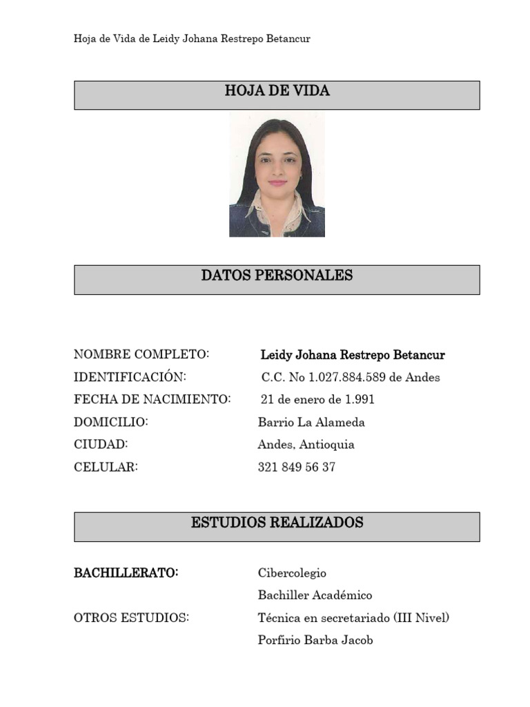 LEIDY JOHANA RESTREPO BETANCUR | PDF