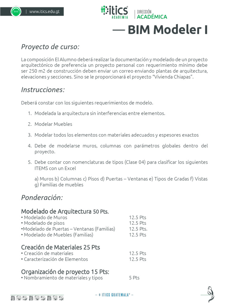 Itics ProyectoBIM1 2024 | PDF