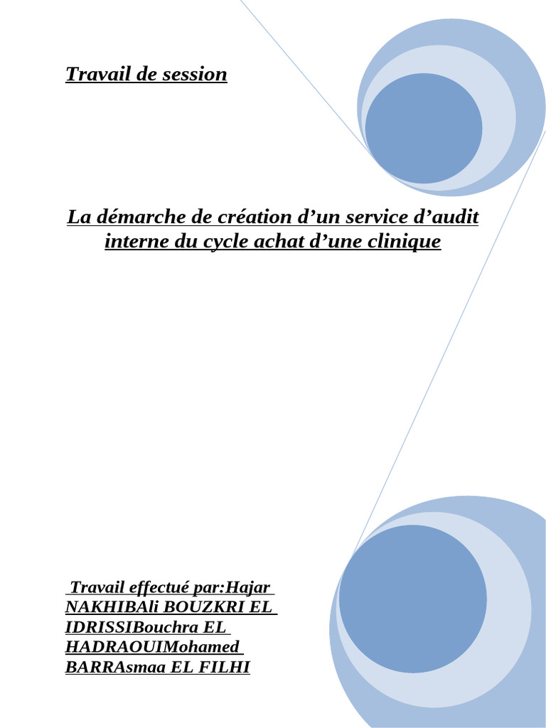 Procédure d'Audit des Achats Fournisseurs | PDF | Facture | Comptabilité