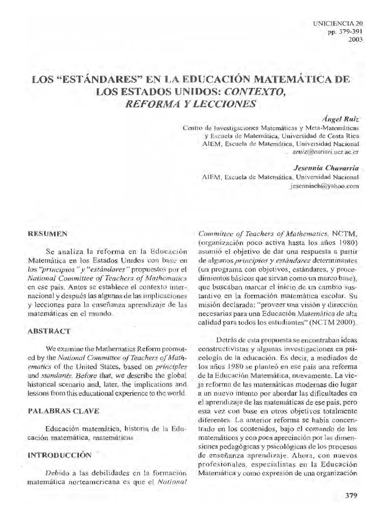 los-estandares-en-la-educacion-matematica-de-los-estados-unidos