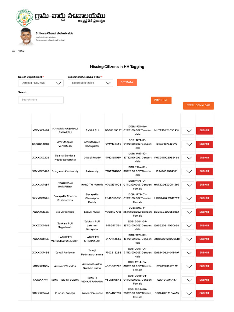 AP Seva Record Tsm | PDF